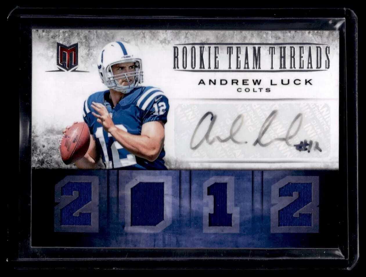 2012 Panini Momentum Andrew Luck #1 Rookie Patch Autograph /10 | eBay