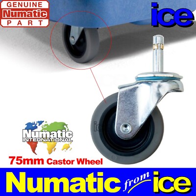 Original NUMATIC Commercial Replacement Rubber Castor Wheel CTD WVD ...