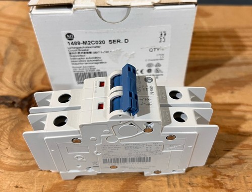 NEW Allen Bradley 1489-M2C020 CIRCUIT BREAKER 480Y/277V AC MAX 2-POLE ...