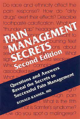 Pain Management Secrets by Ronald M. Kanner (Paperback, 2002) for sale ...