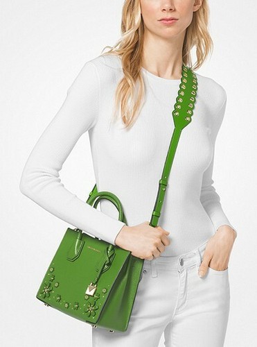 $98 Michael Kors True Green Scalloped Replacement Shoulder Purse Strap ...