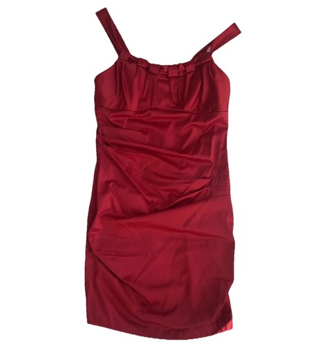 Ruby Rox Red Dress Bandage Style Knee Length Cocktail Formal Prom ...