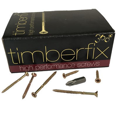 6g 3.5mm PREMIUM CUTTER THREAD WOOD TIMBER SCREWS POZI CSK TIMBERFIX ...