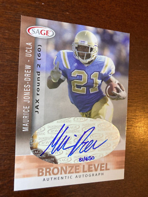 2006 Sage Bronze Level Maurice Jones-Drew Auto /650 Autograph | eBay