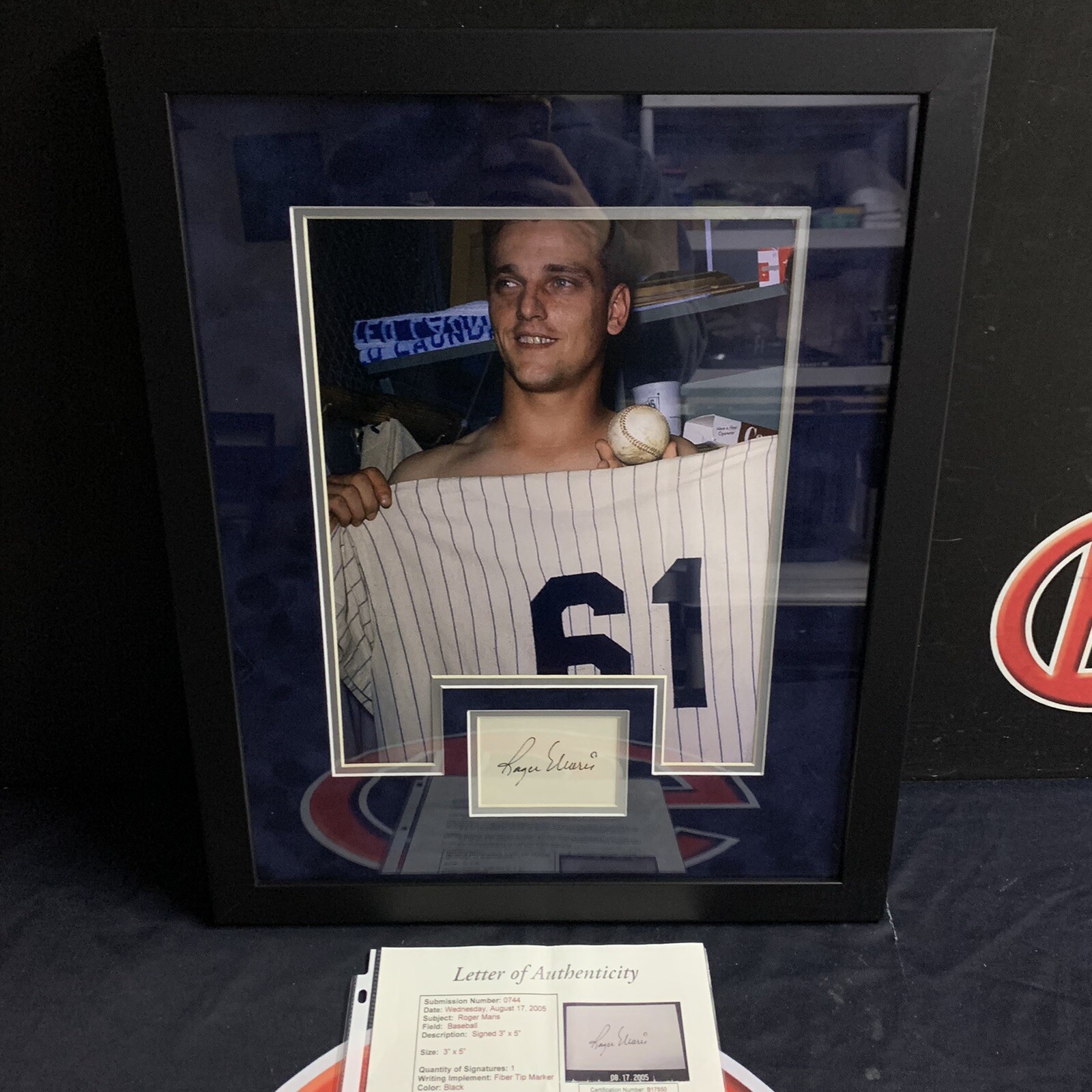 Roger Maris Autographed Memorabilia | Signed Photo, Jersey ...