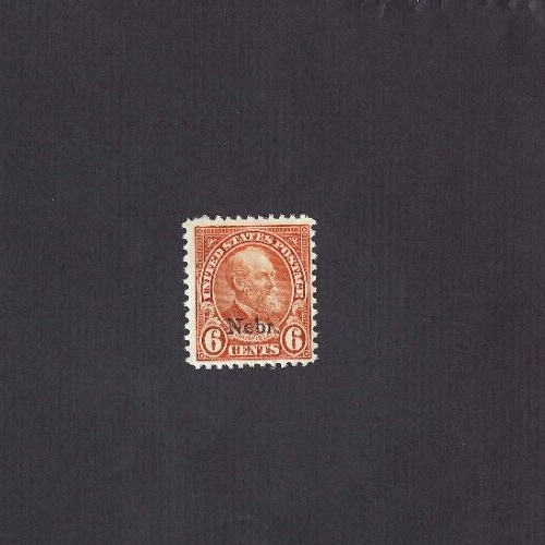 US Stamp Scott# 675 1929 6c Red Orange Reg Issue "Nebr" Perf 11x10.5 VF ...