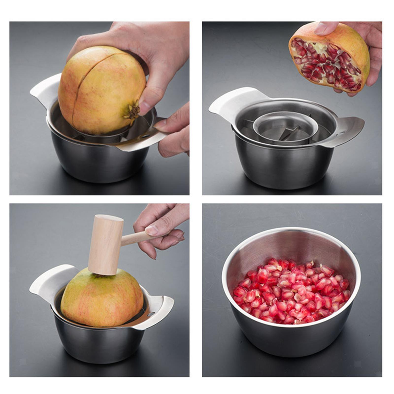 Pomegranate Deseeder Tool Set Manual with Bowl Apart Tool Pomegranate ...