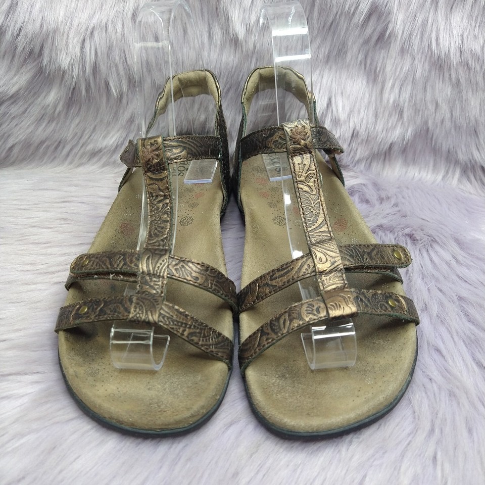 Taos Sandals Trophy 2 Leather Comfort Sandals Womens Size 6 & 7 Bronze ...