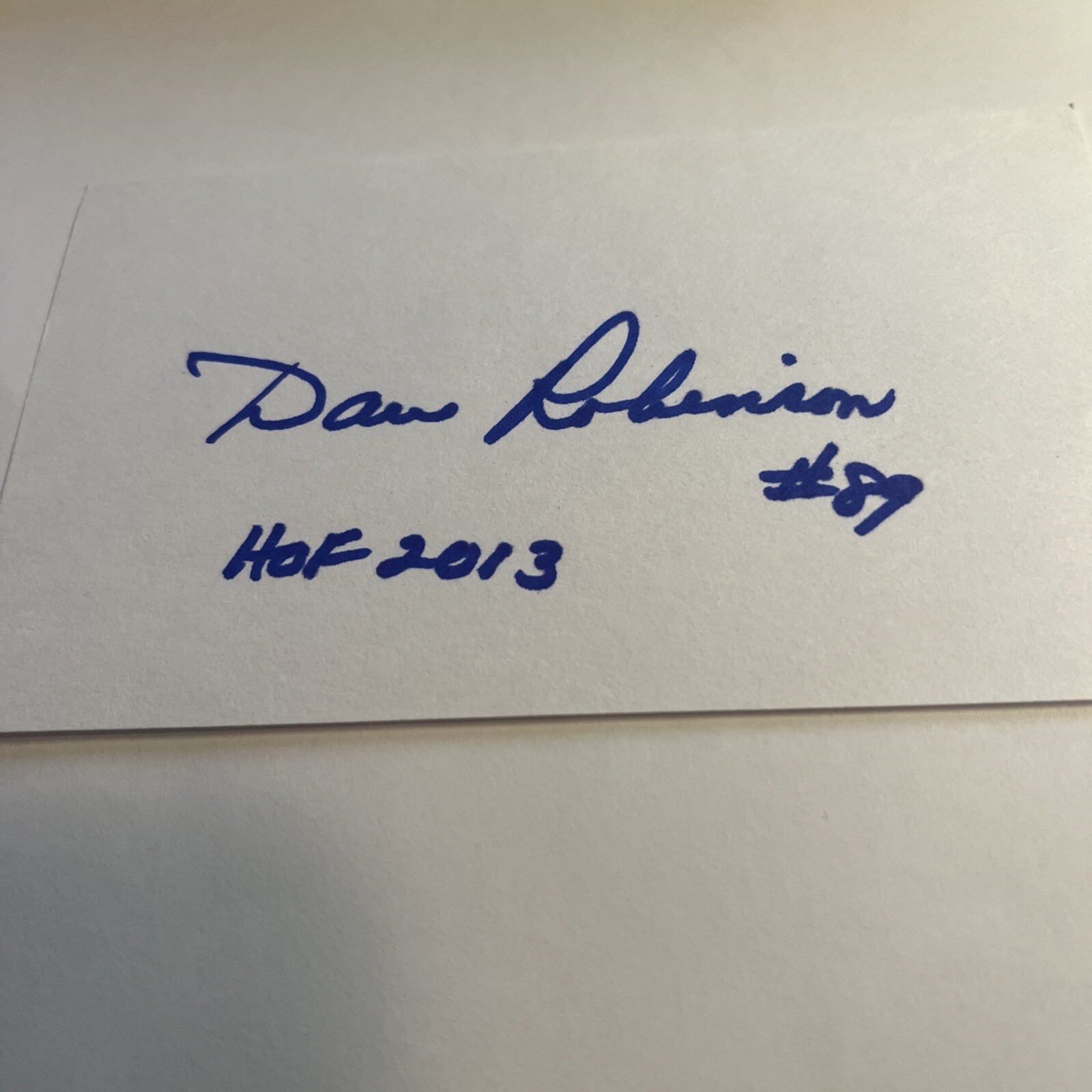 Dave Robinson HOF Green Bay Packers Signed 3x5 Index Card | eBay