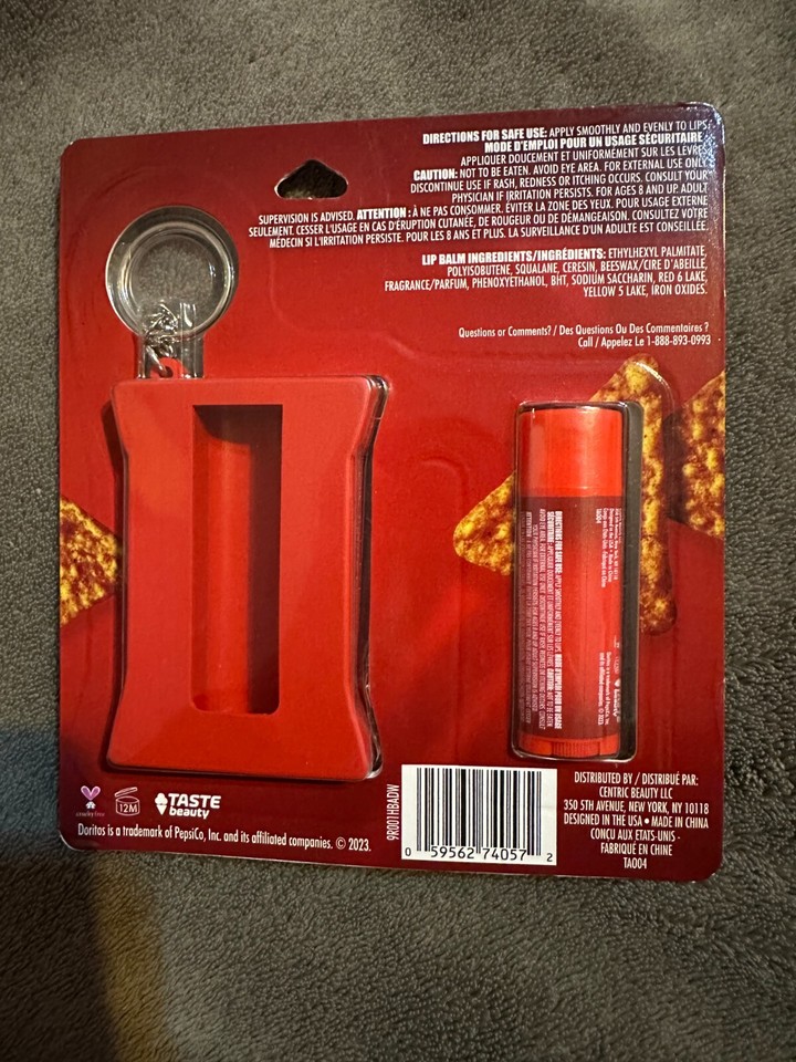 Doritos Nacho Cheese Lip Balm + Keychain Novelty Gift SEALED | eBay
