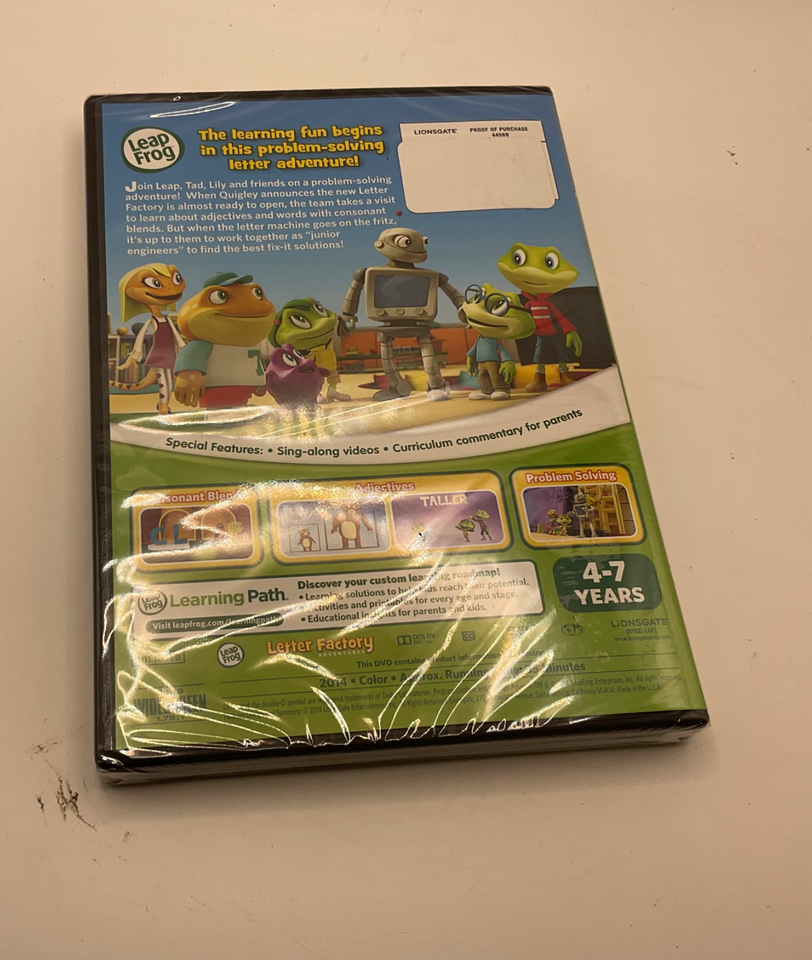LEAP FROG SEALED EDUCATIONAL DVDS - 5 DVD'S MATH & READING KIDS ...