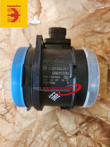 Genuine Bosch Mass Air Flow Sensor MAF 0281006247 Jeep Grand Cherokee ...