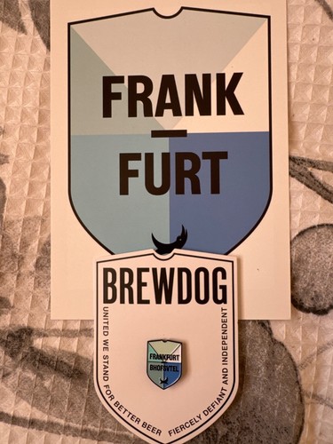 Brewdog Rare *FrankfurtPin Badge CLOSED BAR (Germany ) with matching ...