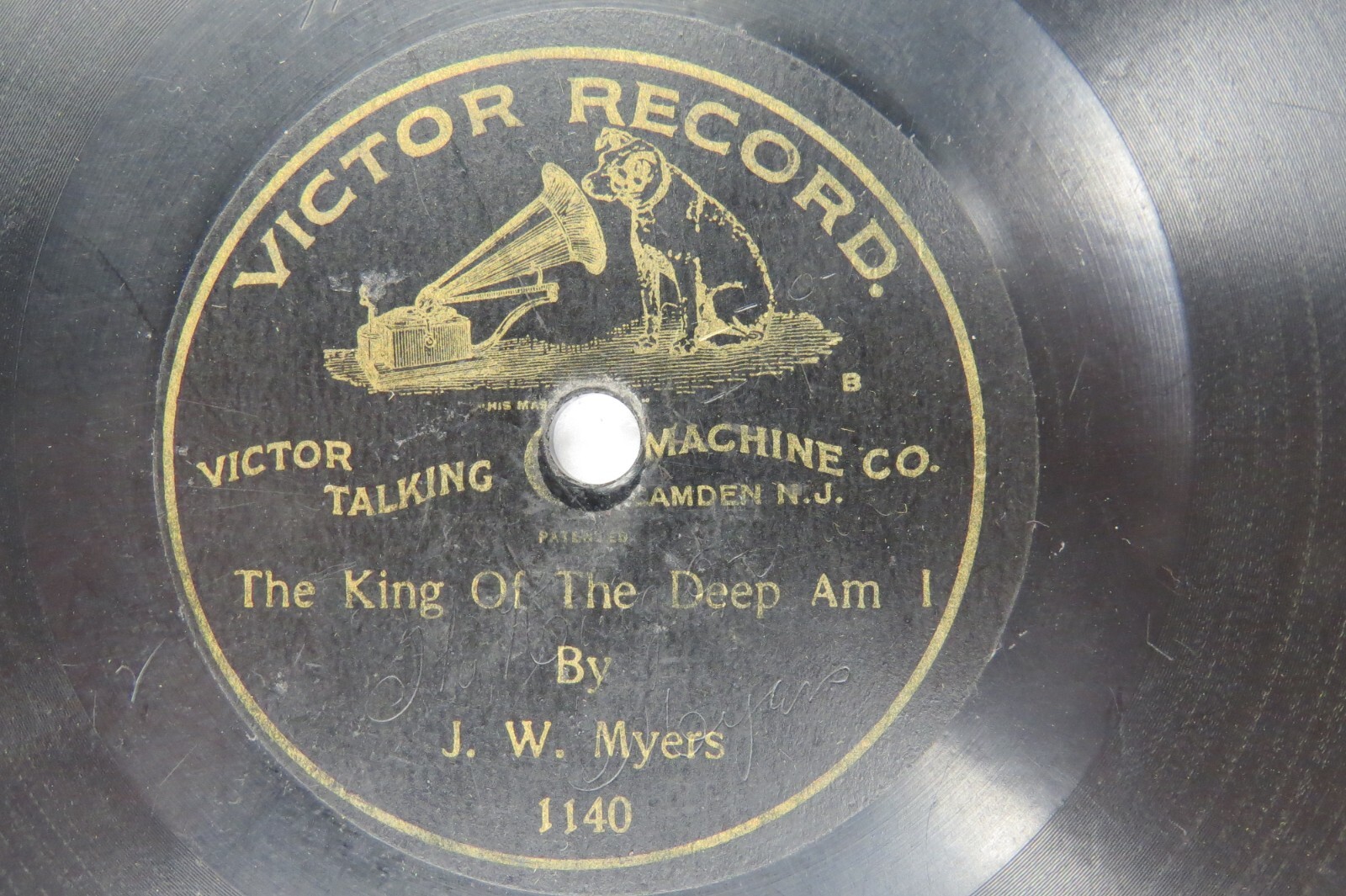 J.W. Myers - VICTOR RECORD 1140 - 1 St Dog Label - The King Of - 7 Inch ...