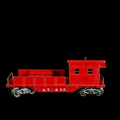 Marx O Gauge Santa Fe Work Caboose Red | eBay