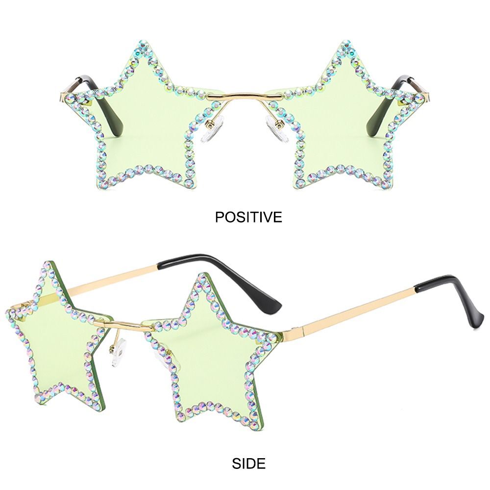 Black Rhinestone Pentagon Sun Glasses Fashion Shades Streetwear | eBay