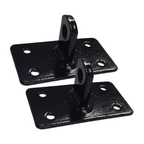4 Hole Gate / Fence Hinge Rectangle Wall / Post Mounted Bracket 2 Pack ...