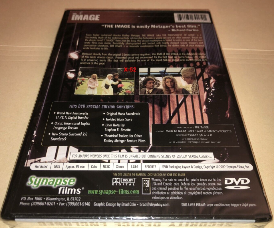 The Image DVD Radley Metzger classic movie Mary Mendum Catherine Robbe ...