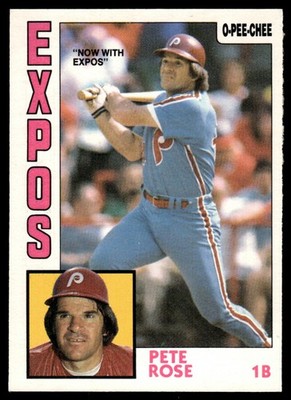 1984 O-Pee-Chee Pete Rose Montreal Expos #300 | eBay