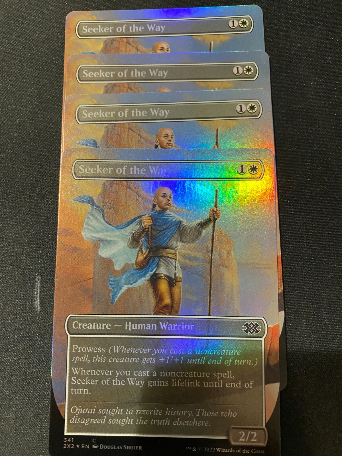 MTG Double Masters 2022 Seeker of the Way Borderless Foil x 4 | eBay