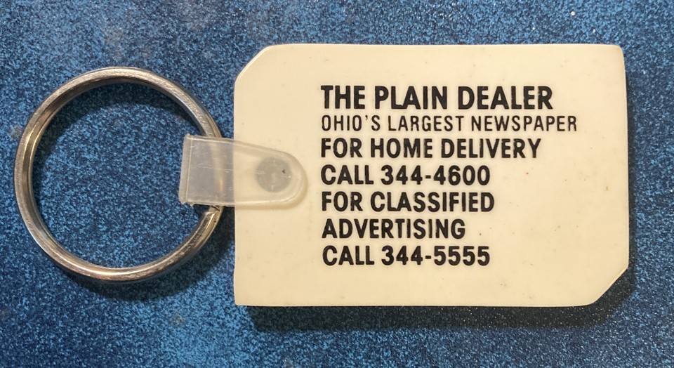 Vintage The Plain Dealer Newspaper Keychain, Cleveland Ohio | eBay