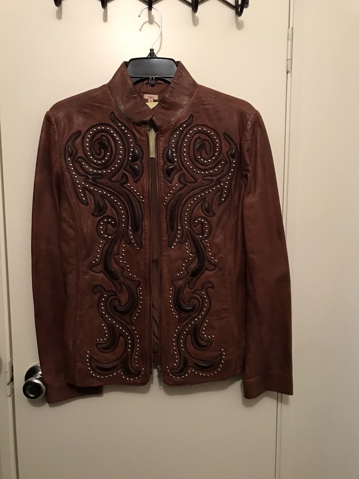 Leather Western Reba Tooled Jacket | eBay