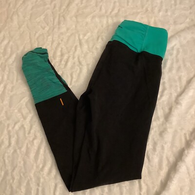 Lucy Perfect Core Leggings Pants Black Green Sz Sm | eBay