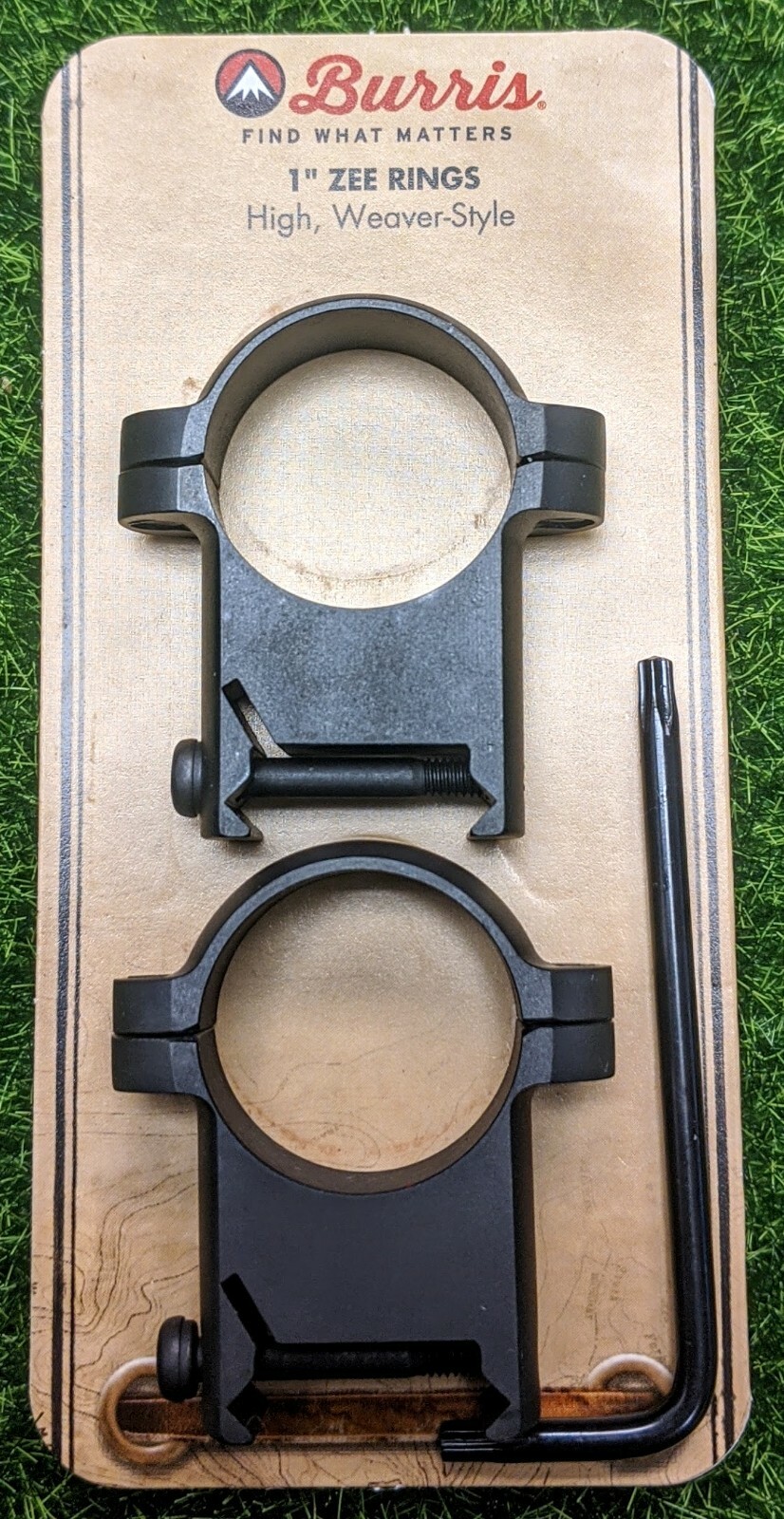 Burris Zee Rings, 1" High Scope Rings, Weaver, Matte Black Steel ...