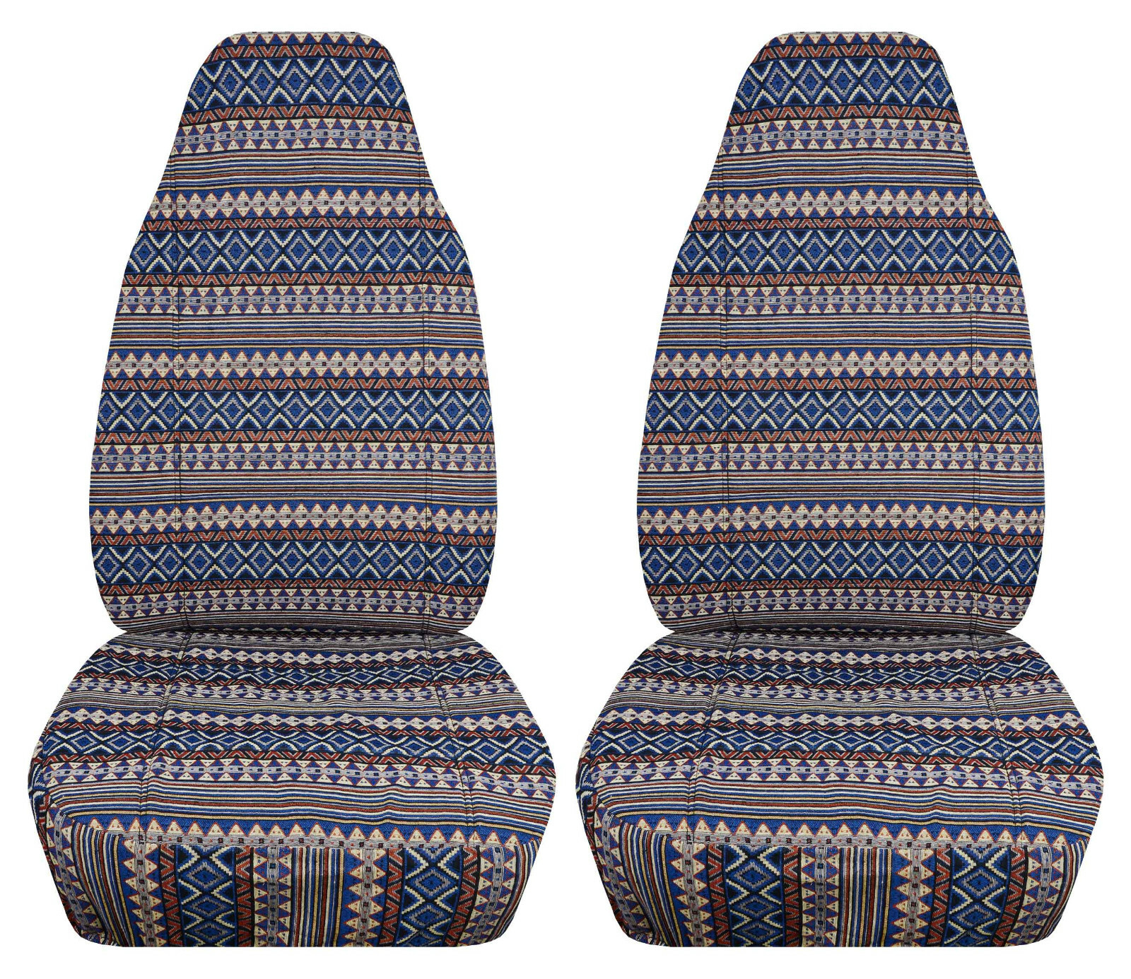 Front set SUV car seat covers Aztec Boho design fits jeep wrangler YJ ...