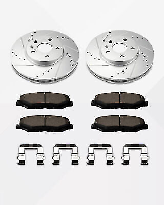 Rear Drilled Rotors&Brake Pads Kit For INFINITI G35 2005-08 G37 09-10 ...
