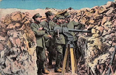 C6471) WW1, ALPINI E FANTI IN TRINCEA PROVANO UNA MITRAGLIATRICE. | eBay