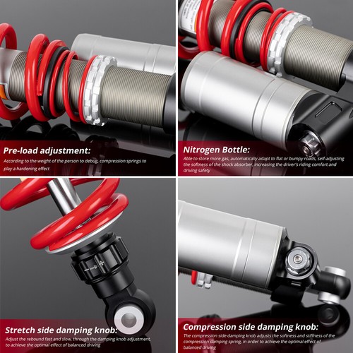 STAGE 5 PERFORMANCE REAR AIR SHOCKS ABSORBER FOR POLARIS RZR 800 S 2009 ...