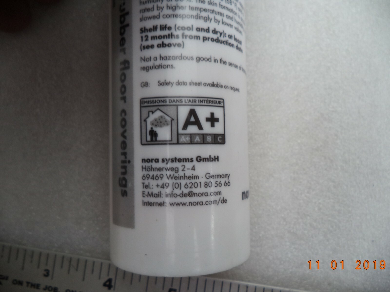 10oz/300ml Nora 1-Component Cold Weld Stone Acoustic Flooring Adhesive ...