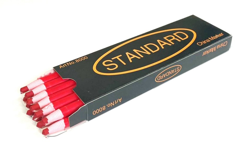 Wax China Marker Pencils Chinagraph Standard Top Quality Wrapped Box 4 ...