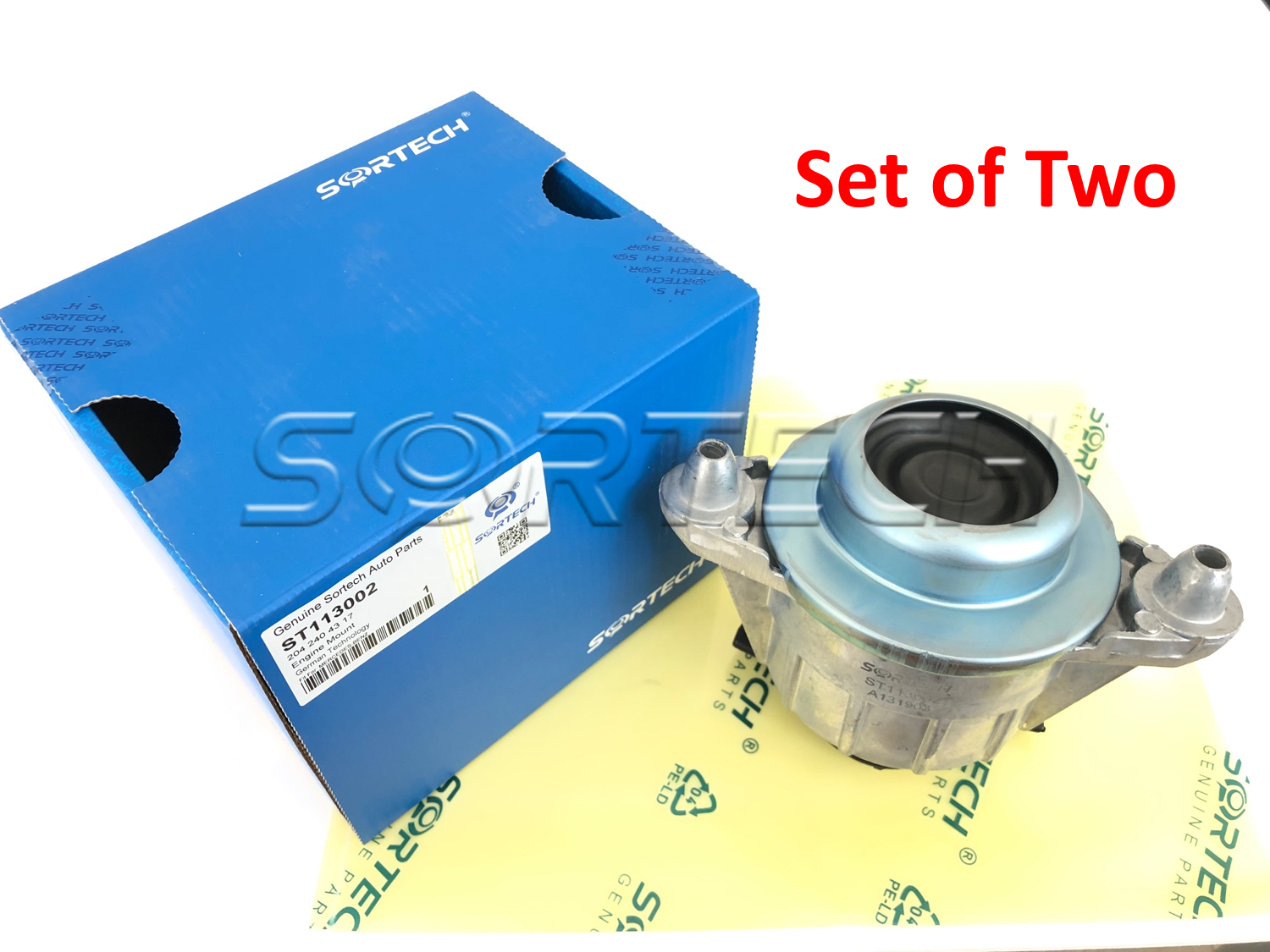 2PCS Engine Mount Front Right / Left for Mercedes 2042404317 W204 W212 ...