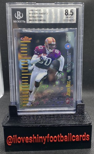 1998 Jerry rice / Randy Moss Topps Mystery Finest 2 Refractor #M16 BGS ...