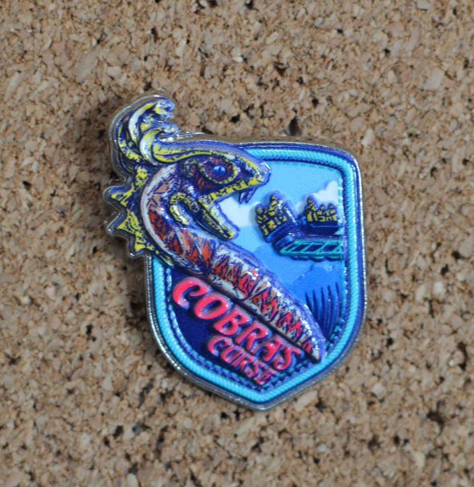 Busch Gardens Tampa - Attractions Patch Pin Series - Cobra's Curse | eBay