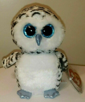 Lucy Snow Owl White Beanie Boo Boos Ty Big Eyes 6 inch | eBay