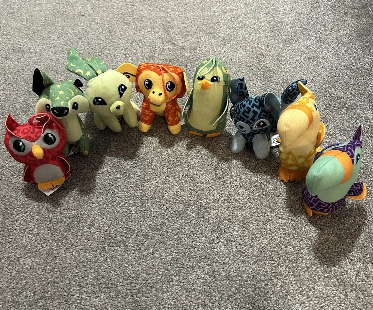 Animal Jam plush hanging figures from McDonalds Bundle X 8 | eBay UK