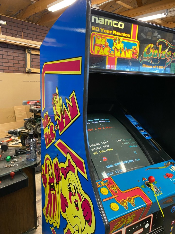 Namco Original Ms. Pac Man Galaga Reunion Arcade Video Game, Complete ...