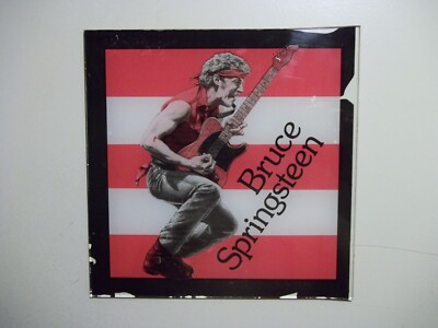 Vintage BRUCE SPRINGSTEEN CARNIVAL PRIZE GLASS Picture Art 6"x6" | eBay