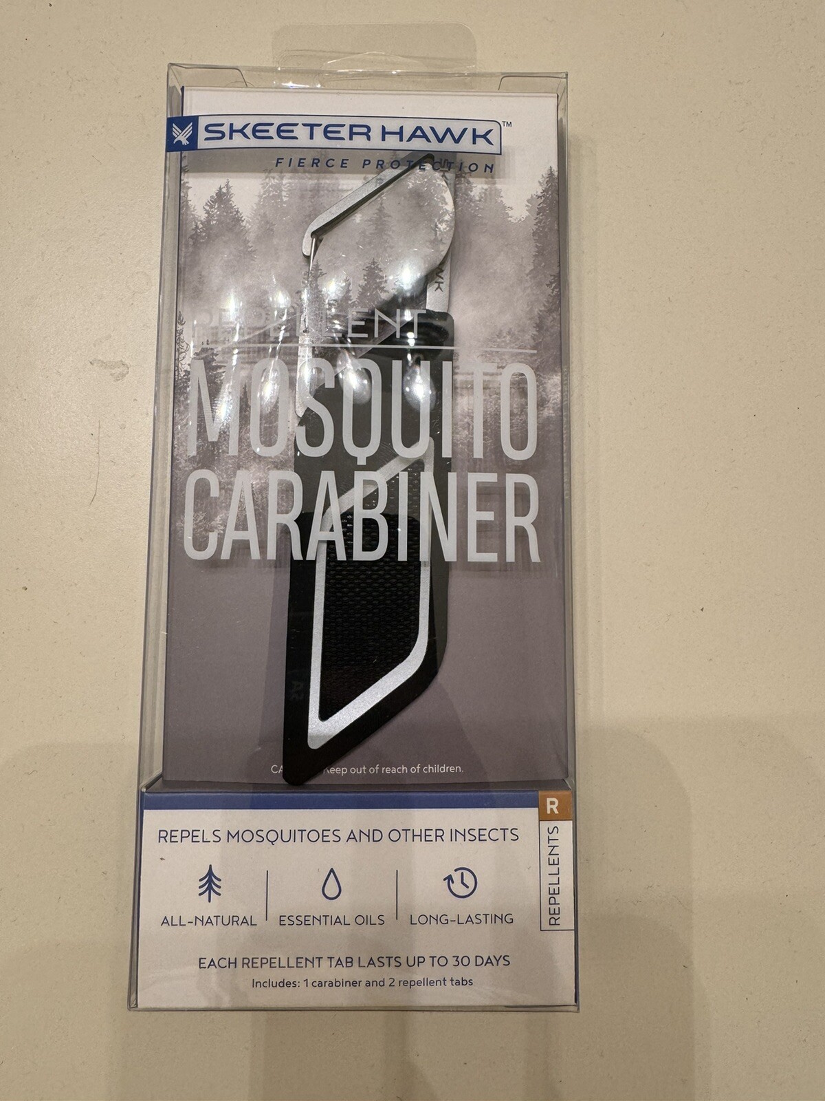 Skeeter Hawk Wearable Repellent, Mosquito Carabiner Clip + 2 Tabs ...