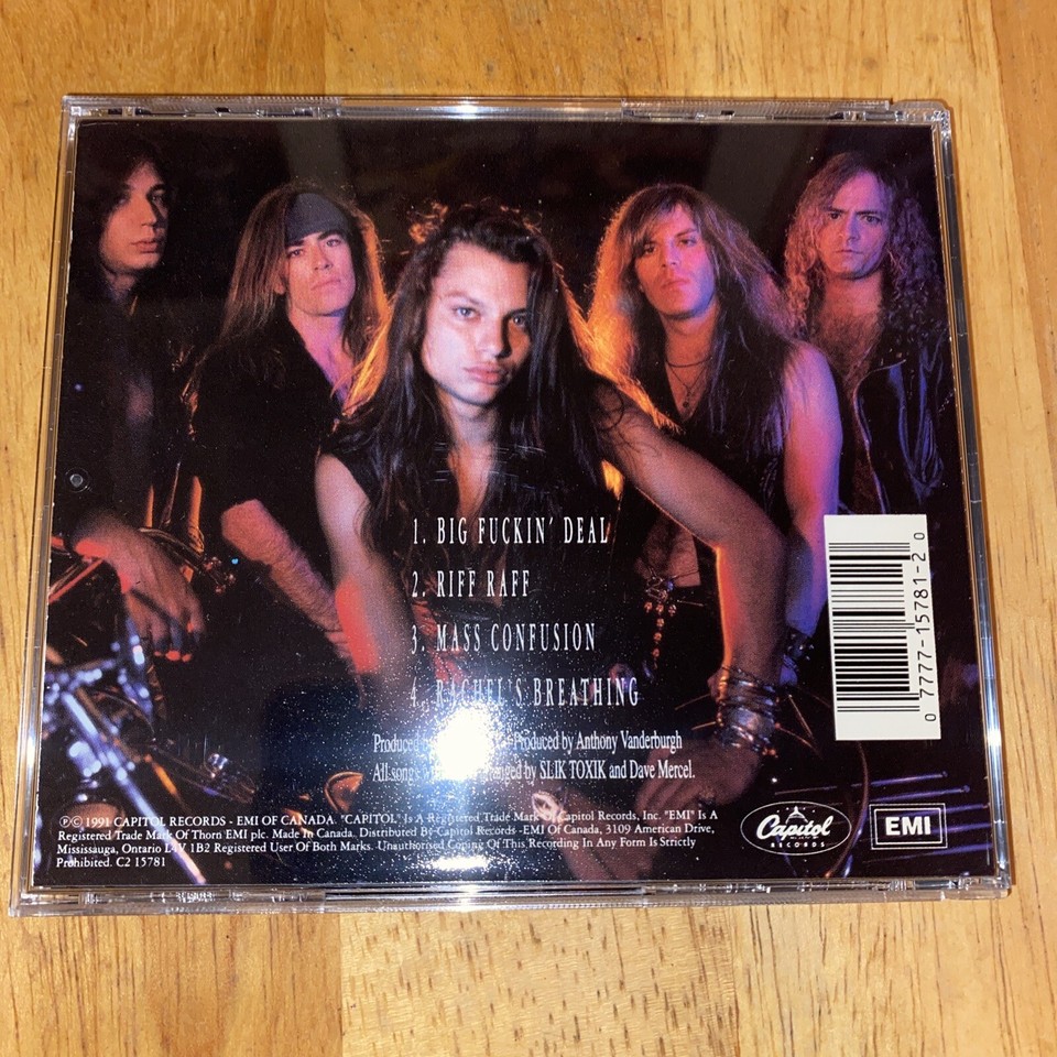 Slik Toxik Smooth And Deadly Canadian CD Initial Capitol Records Issue ...