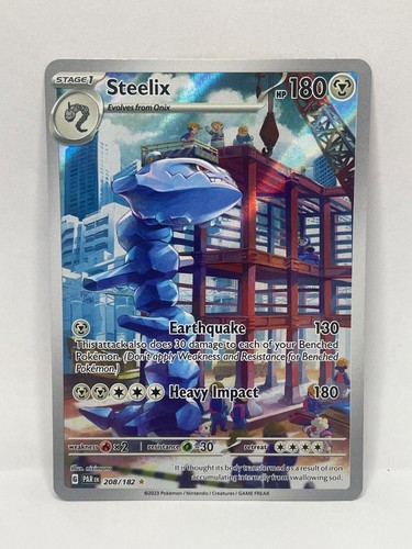 Pokemon TCG Paradox Rift Steelix 208/182 Illustration Rare | eBay