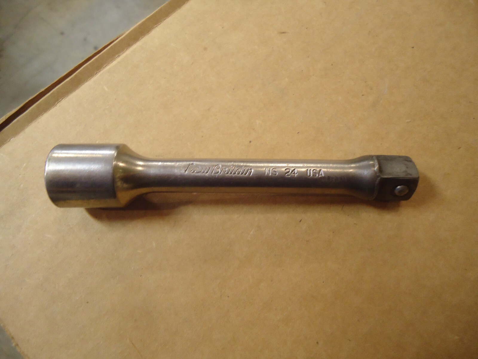 Vintage USA New Britain 1/2" Drive 5" Socket Extension NS24 Chrome Tool ...