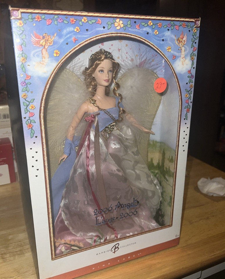 2006 MATTEL BARBIE ANGEL DOLL PINK LABEL BARBIE COLLECTOR J0973 NEW IN ...