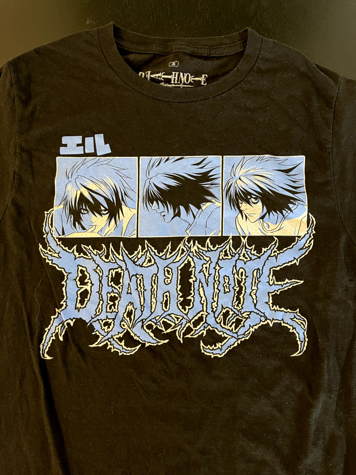 Death Note Metal Graphic Anime Cartoon T-Shirt, Size:… - Gem