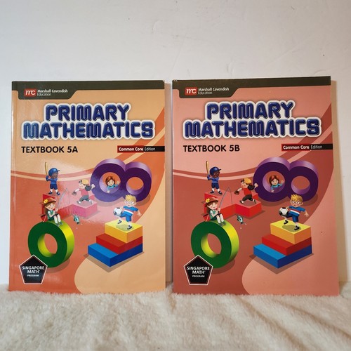 Primary Mathematics Textbooks 5A and 5B Singapore Math Common Core ...