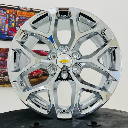 20" Chrome Snowflake Chevy Tahoe Suburban Silverado Wheels Rims CK156 ...