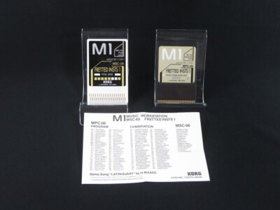 Tested KORG M1 PROGRAM PCM CARD FRETTED INSTS 1 MSC-06 MPC-06 SET ...